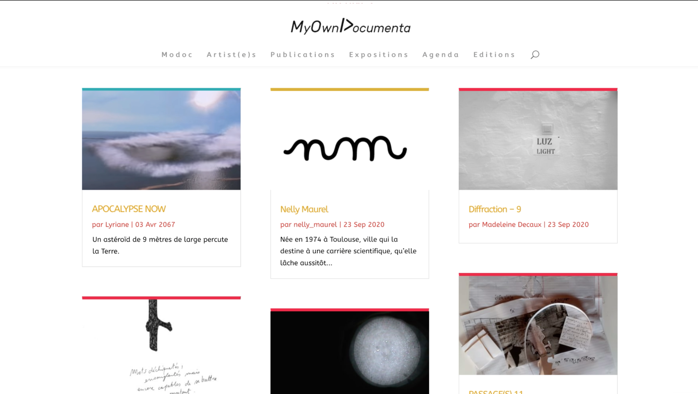 Catharsis survivaliste | MyOwnDocumenta